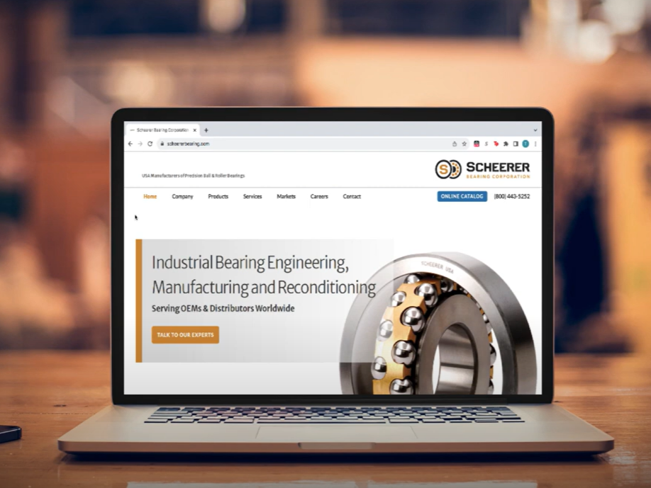 Scheerer Bearing lanciert umfassenden Online-Katalog